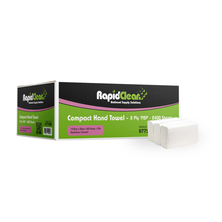 RapidClean Compact Hand Towel - 2400 Sheets