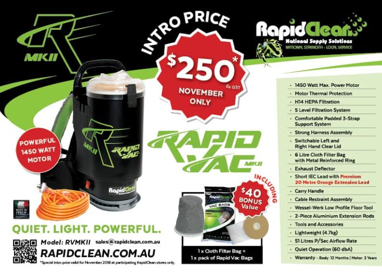 RapidClean Rapid Vac MKII Backpack - RapidClean