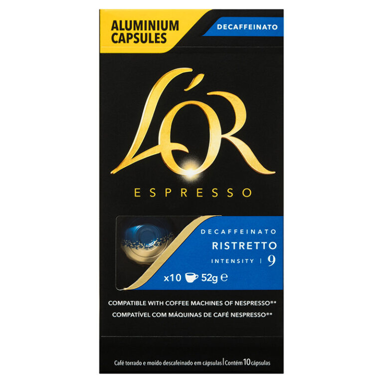 JDE Coffee L’OR Ristretto Decaffeinato Capsules - available at RapidClean